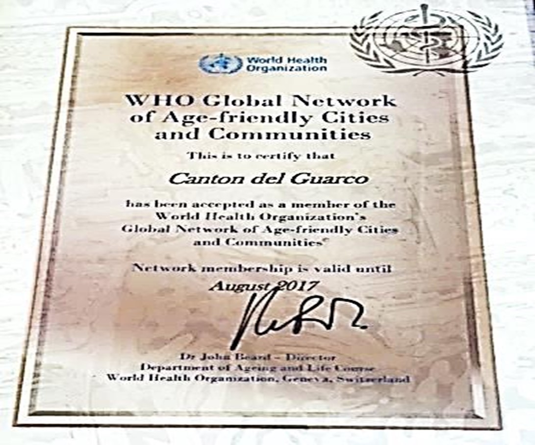 Certificado 2017 - Age-Friendly World