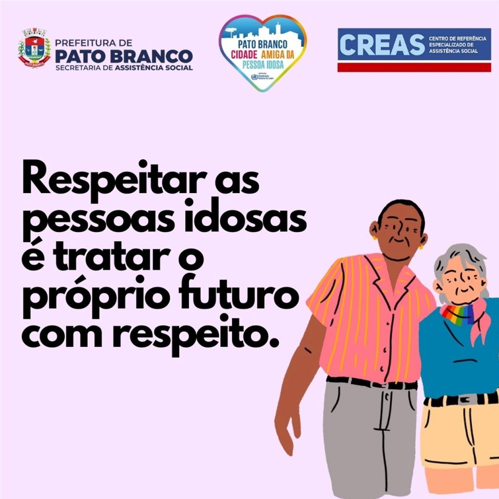 Respeitar as pessoas idososas é tratar o próprio futuro com respeito ...