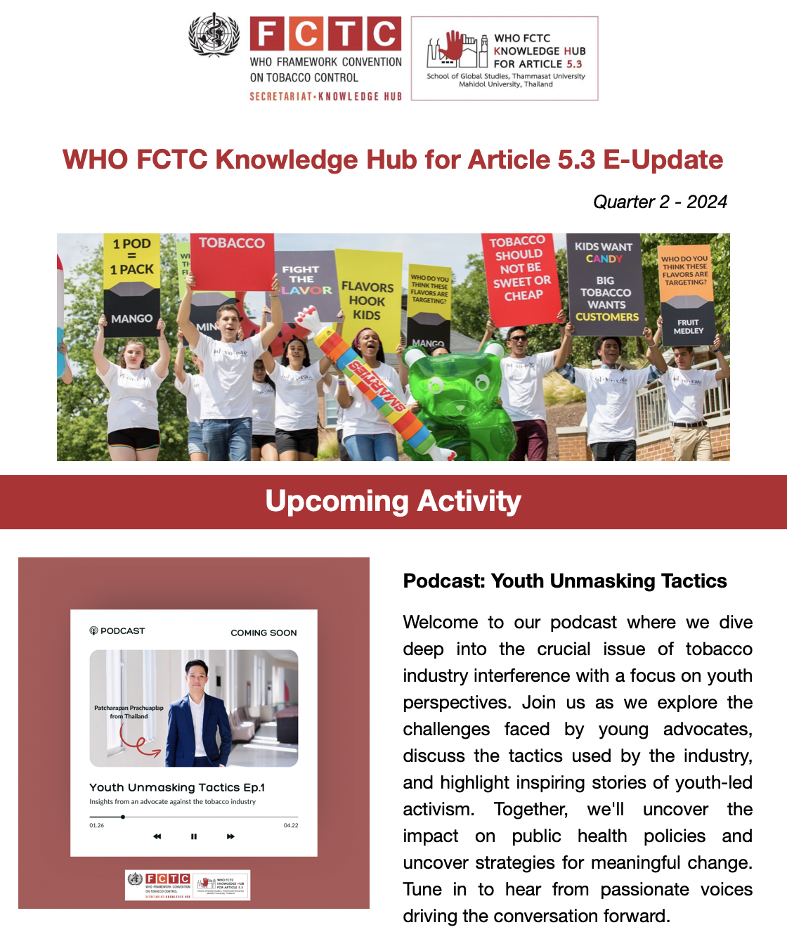 WHO FCTC Knowledge Hub for Article 5.3 E-Update | WHO FCTC